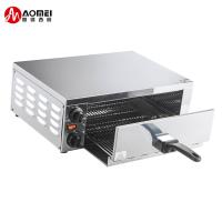 China Commercial Kitchen Stainless Steel Electric Pizza Oven with Snack Pan 220V 1200W for sale