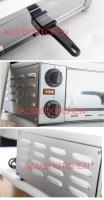 China Commercial Kitchen Stainless Steel Electric Pizza Oven with Snack Pan 220V 1200W for sale
