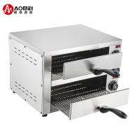 China Commercial Kitchen Stainless Steel Electric Pizza Oven with Snack Pan 220V 1200W for sale