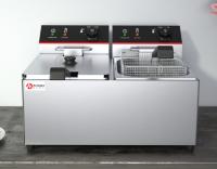 China Fast Food Restaurant Kitchen 3.5KW Deep Fryer for Hotels and Restaurants Cooking for sale