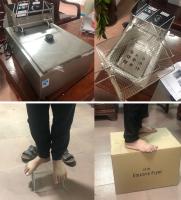 China Stainless Steel Single Tank Electric Fryer for Chicken and French Fries in Restaurant for sale