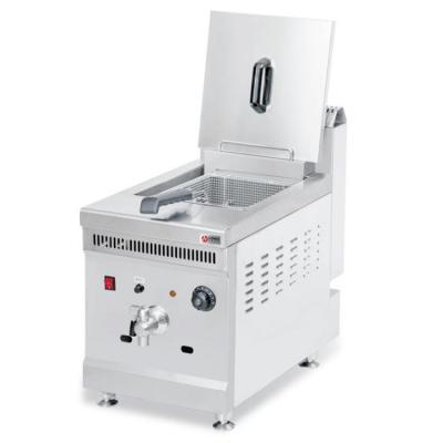 China Commercial Electric 18L Double Tanks Chip Deep Fryers with Oil Drain Valve for sale