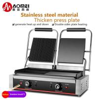 China Electric Contact Grill Non-Stick Surface and 1/2 Grooves for Customer Requirements for sale