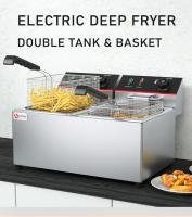China 8L 8L Double Tank Table Top Electric Deep Fryer Kitchen Equipment for Restaurants for sale