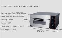 China Commercial Pizza Oven Stainless Steel Bakery Equipment 560x525x295mm for sale