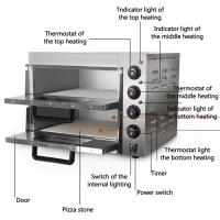 China Electric Commercial Pizza Oven with Pizza Stone Temperature 50-350°C Capacity 30 KG for sale