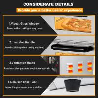 China 2 Deck Stainless Steel Counter Top Electric Pizza Snack Oven with Independent Chambers for sale