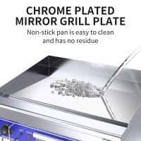 China PTFE Non-Stick Material Electric Griddle for Counter Top Commercial Restaurant Kitchen for sale