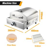 China AM-037A Gas Pizza Oven Portable Camping Pizza Grill Outdoor Garden Gas Oven Arrival for sale