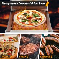China Bakery Machines Gas Pizza Oven Grill Size 320*320mm Portable Camping Pizza Grill for sale