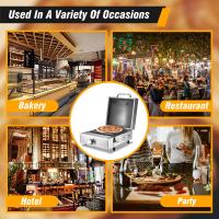 China Bakery Machines Gas Pizza Oven Grill Size 320*320mm Portable Camping Pizza Grill for sale