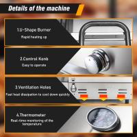 China Bakery Machines Gas Pizza Oven Grill Size 320*320mm Portable Camping Pizza Grill for sale