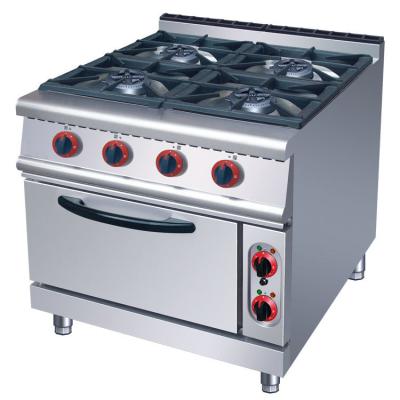 China Gas 4 Burners Stove With Electric Oven for Easy Operation in Commercial Cooking Needs for sale
