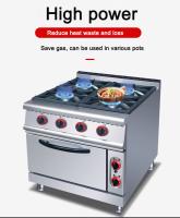 China Gas 4 Burners Stove With Electric Oven for Easy Operation in Commercial Cooking Needs for sale