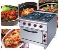 China Gas 4 Burners Stove With Electric Oven for Easy Operation in Commercial Cooking Needs for sale