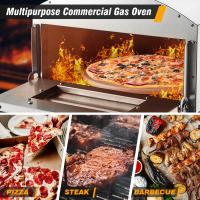 China Grill Size 340*320mm Gas Pizza Oven for Camping Garden Party Baking Delicious Pizzas for sale