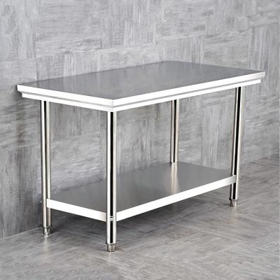 China Silver Hotel Buffet Food Equipment Stainless Steel Work Table 1.2/1.5/1.8M for Kitchen for sale