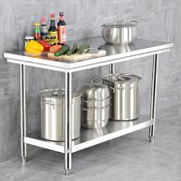 China Silver Hotel Buffet Food Equipment Stainless Steel Work Table 1.2/1.5/1.8M for Kitchen for sale