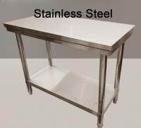 China Silver Hotel Buffet Food Equipment Stainless Steel Work Table 1.2/1.5/1.8M for Kitchen for sale