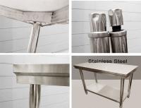 China Silver Hotel Buffet Food Equipment Stainless Steel Work Table 1.2/1.5/1.8M for Kitchen for sale