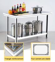 China Silver Hotel Buffet Food Equipment Stainless Steel Work Table 1.2/1.5/1.8M for Kitchen for sale