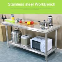 China Restaurant Kitchen Table Stainless Steel Workbench with 1.2/1.5/1.8/2.0M Length for sale