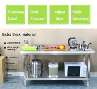 China Restaurant Kitchen Table Stainless Steel Workbench with 1.2/1.5/1.8/2.0M Length for sale
