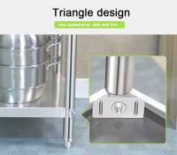 China Restaurant Kitchen Table Stainless Steel Workbench with 1.2/1.5/1.8/2.0M Length for sale