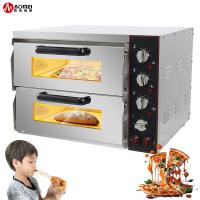 China Double Layers Stainless Steel Pizza Oven for Commercial Restaurant Bread Cake Baking for sale
