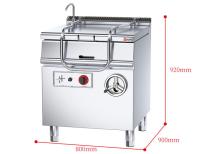 China 180 KG Stainless Steel Commercial Electric Tilting Braising Pan for Versatile Cooking for sale