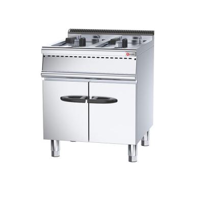China Restaurant Kitchen Equipment 800*900* 850 70 mm Commercial Gas Deep Fryer With Cabinet for sale