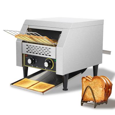 China 220V Electric Conveyor Toaster for Snacks Machine Bake Evenly Slice Extra Wide Slot Bread for sale