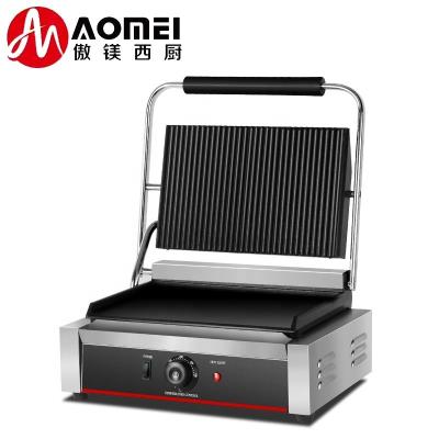 China Electric Flat Grill Parts in Black Surface Color for 340*220 mm Upper Grill Size for sale