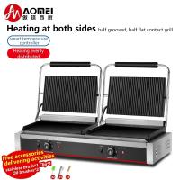 China Non-Stick Enamel Coated Electric Griddle Grill for Commercial Steak Sandwich Toaster for sale