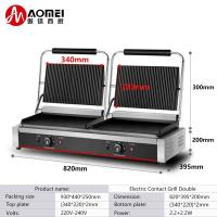 China Non-Stick Enamel Coated Electric Griddle Grill for Commercial Steak Sandwich Toaster for sale