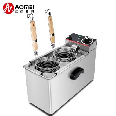 China Kitchen Cooking Multifunctional Commercial 2 Basket Noodle Cooker Pasta Boiler Cooker for sale