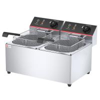 China Restaurant 11L 11L Industrial Double Electric Deep Fryers with Heating Protection Function for sale