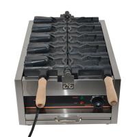 China 5 Fish Cone Capacity Electric Fish Shape Waffle Iron Taiyaki Machine for Ice Cream Cone for sale