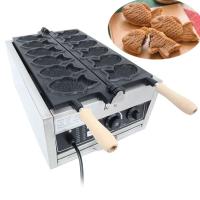 China 220V Automatic Electric Fish-Shaped Taiyaki Waffle Maker with 6 Waffle Molds for sale