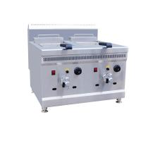 China Double Tank Commercial Gas Fryer With Temperature Control Lpg Gas Deep Fryer 18L 18L for sale