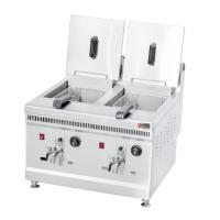 China High Productivity 38KG Double Cylinder Deep Fryer for Fried Chicken and French Fries for sale