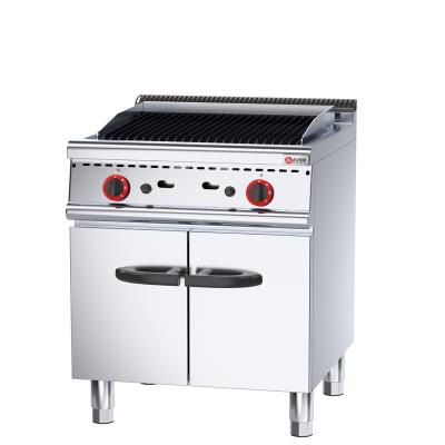 China 700*700* 850 70 mm Stainless Steel Gas Standing Lava Grill for Commercial Restaurant for sale