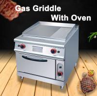 China Commercial Gas Griddle Cooking Range with Stainless Steel Gas Oven Voltage LPG2800PA for sale