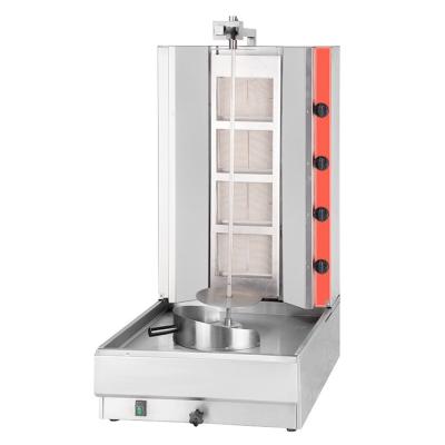 China Gas Voltage Stainless Steel Doner Kebab Grill Machine for Restaurant Shawarma Toaster for sale