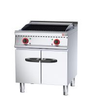 China Commercial Restaurant Electric Standing Lava Rock Grill With Cabinet Eco-friendly 6KW for sale