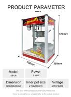 China Supply Flat Top Electric Popcorn Machine with Quick-Heat Technology NO App-Controlled for sale