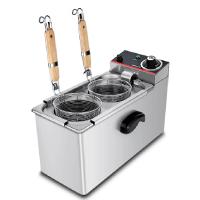 China Catering Equipment 2kW Electric Desktop 2 Heads Pasta Cooker for Restaurant Noodle Boiling for sale