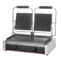 China Household Electric Panini Contact Grill Sandwich Press with Double Heads 220V Voltage for sale
