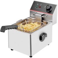 China Electric Heating Tube 6L Stainless Steel French Fries Machine Commercial Potato Chip Fryer for sale