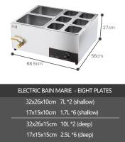 China Commercial Stainless Steel Soup Bain Marie Food Warmer for Hotel Restaurant Buffet for sale